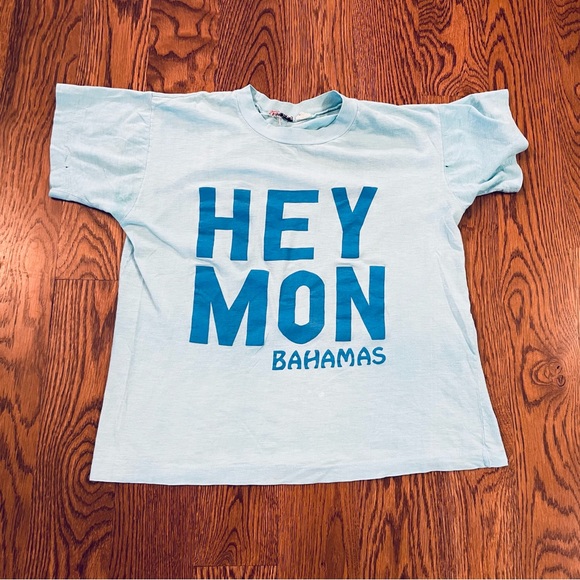 Vintage | Tops | Vintage Hey Mon Bahamas Tshirt | Poshmark